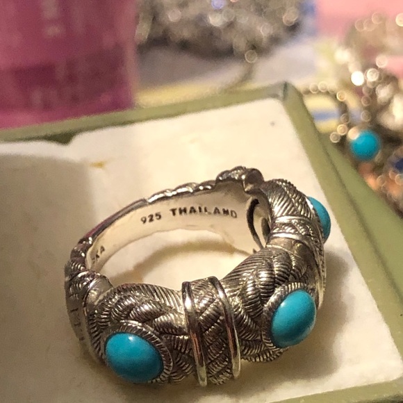 Judith Ripka | Jewelry | Judith Ripka Sleeping Beauty Turq 925 Ss Ring ...